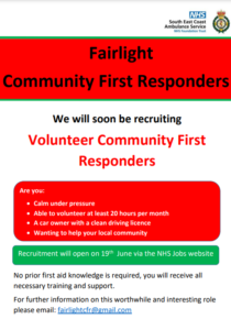 Community First Responders - Fairlight Focus