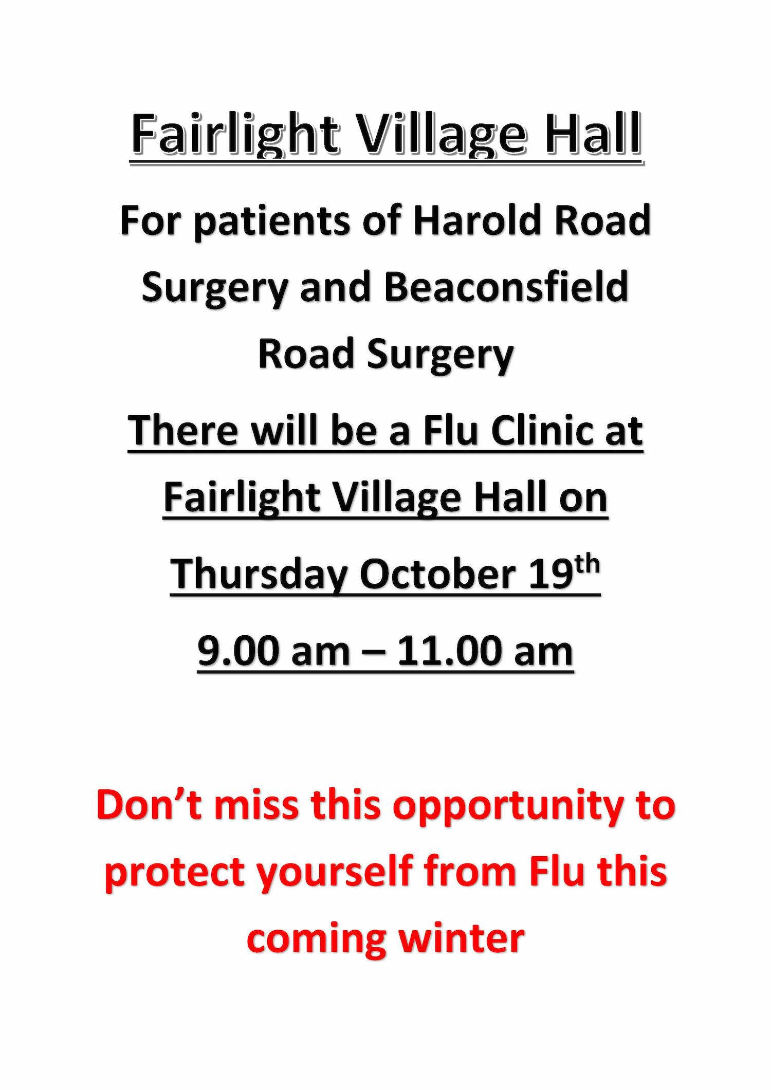 Flu Clinic - Fairlight Focus